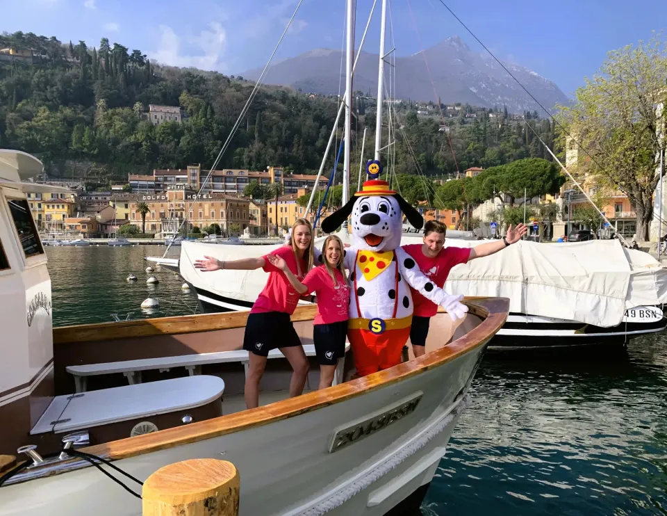 Spotty Boat on Lake Garda